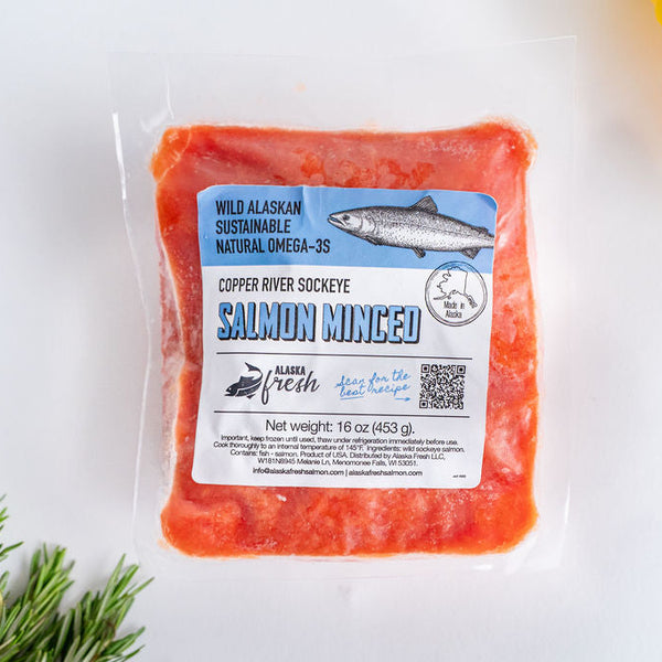 Minced Copper River Sockeye Salmon (1 lb) – Alaska Fresh Seafood
