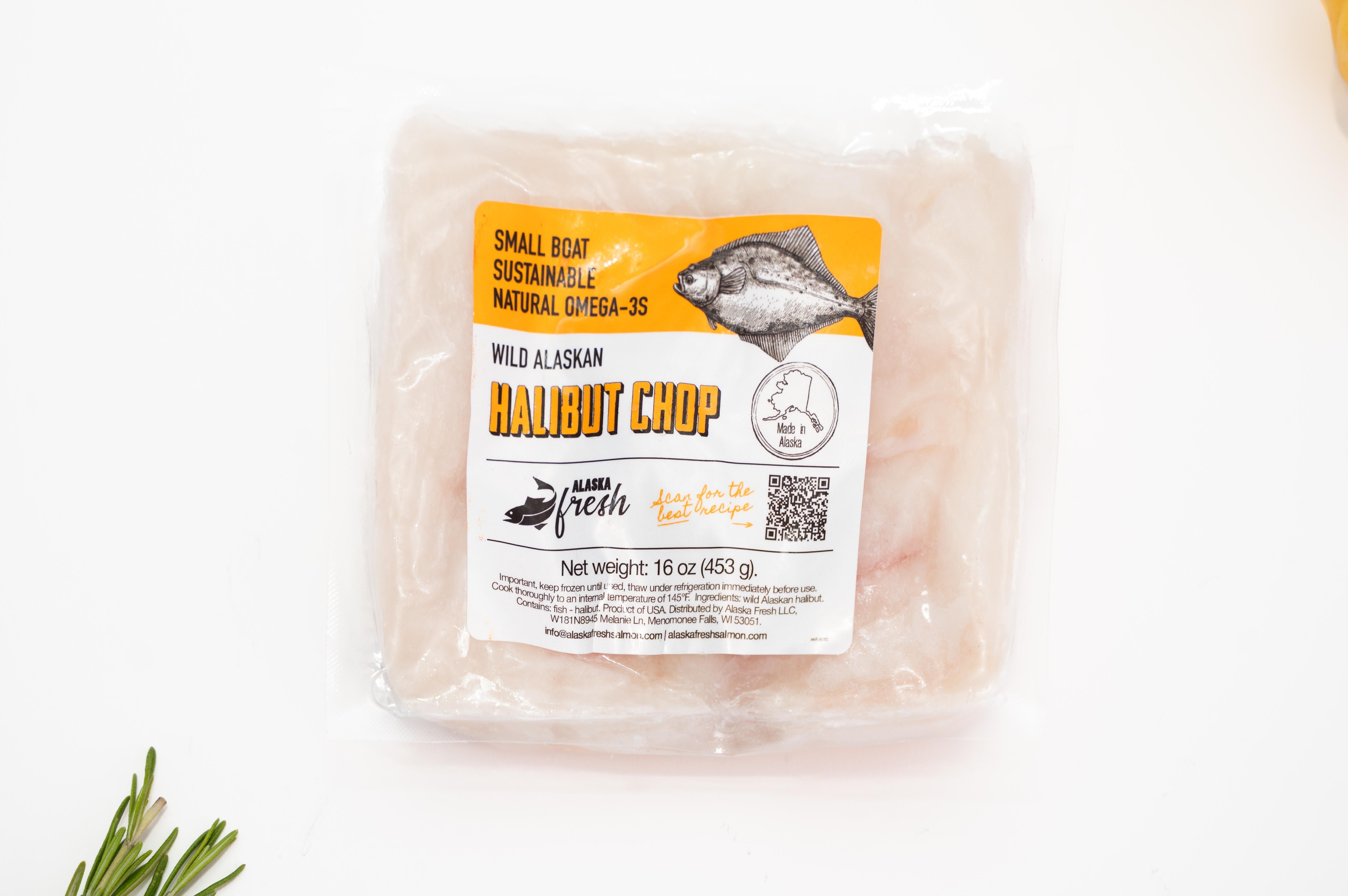 Wild Alaskan Halibut Chop (1 lb) – Alaska Fresh Seafood